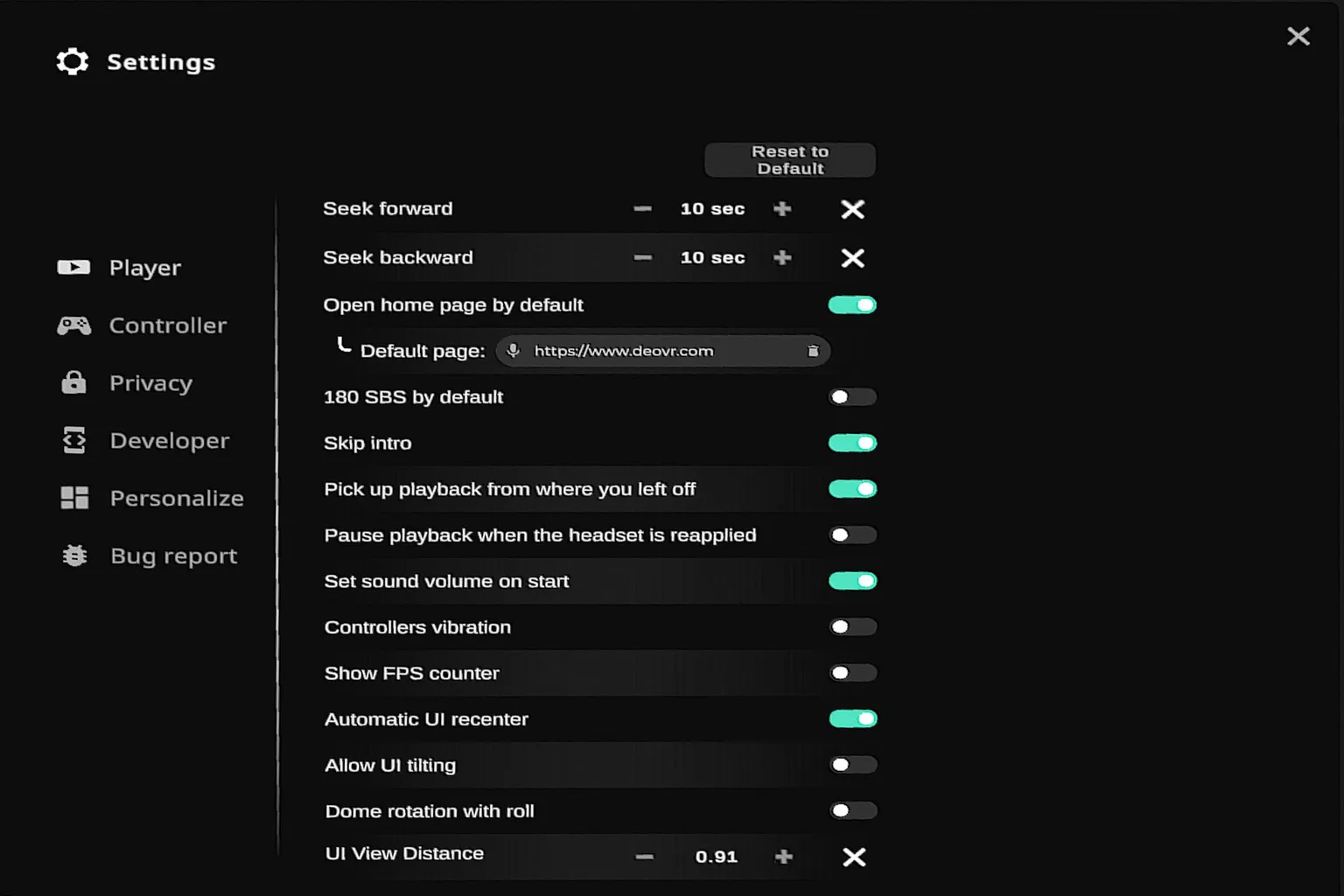 DEO VR Settings Guide for Meta Quest | Full Player Setup